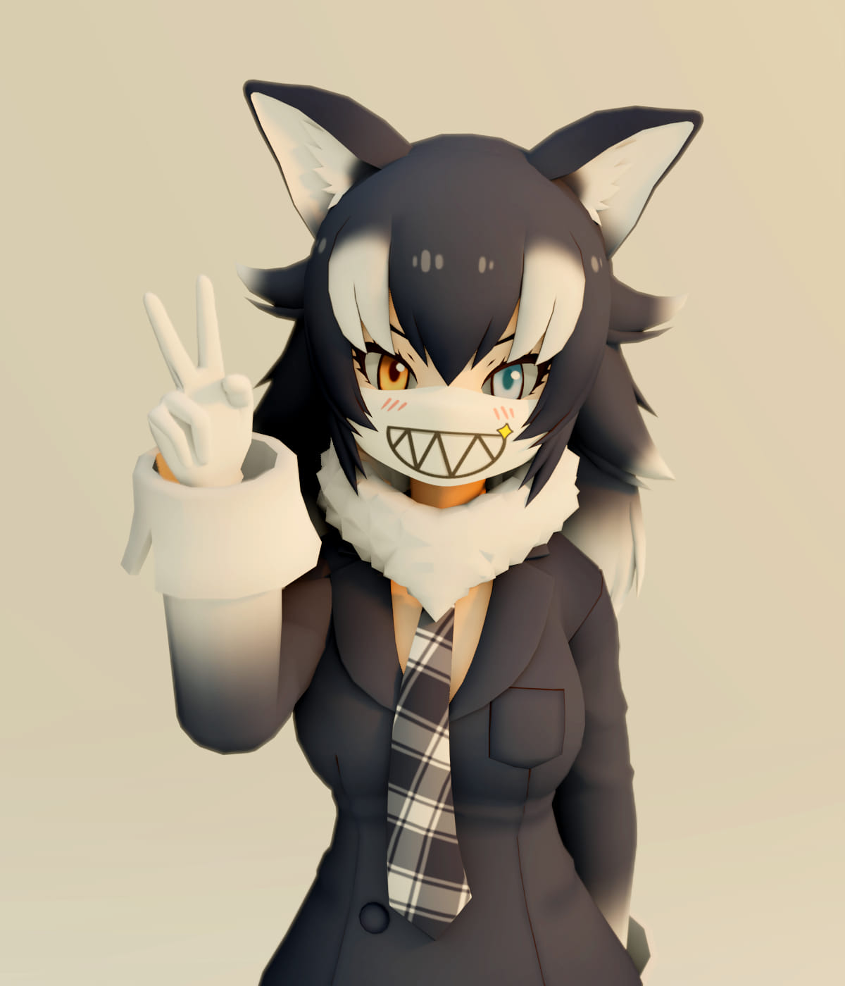 MMD Gray Wolf - anime.club